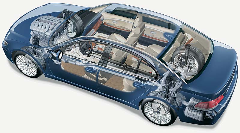 Foto: BMW 745d, Modell E65 (LCI) (vergrößert)