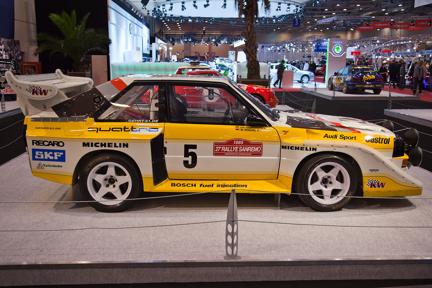 Foto: Audi Quattro, Siegerwagen der Rallye Monte Carlo 1984, Fahrer ...