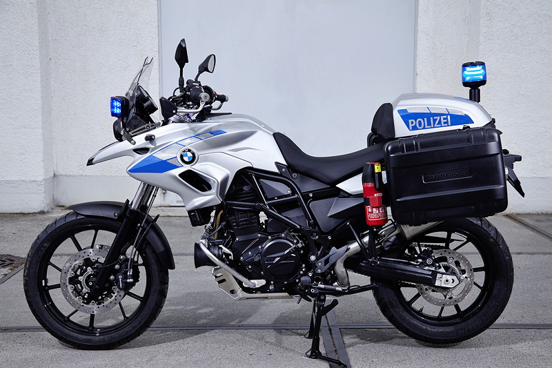 Foto: BMW auf der GPEC 2016: BMW F 700 GS, Polizei-Motorrad (vergrößert)